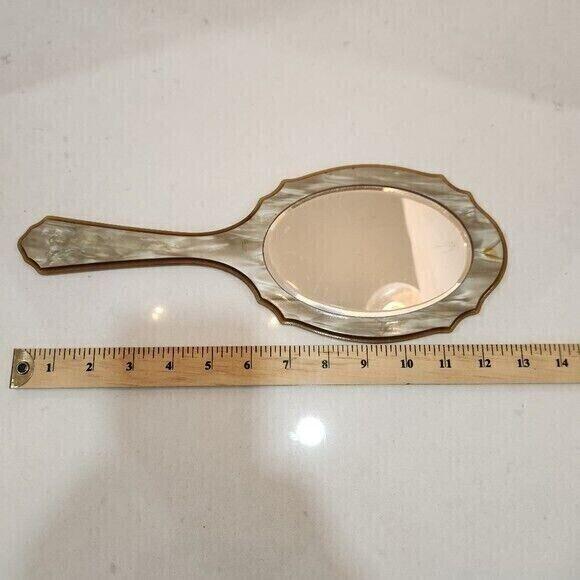 Art Deco Bakelite Hand Mirror 1930s Vintage Vanity Antique Bathroom ...