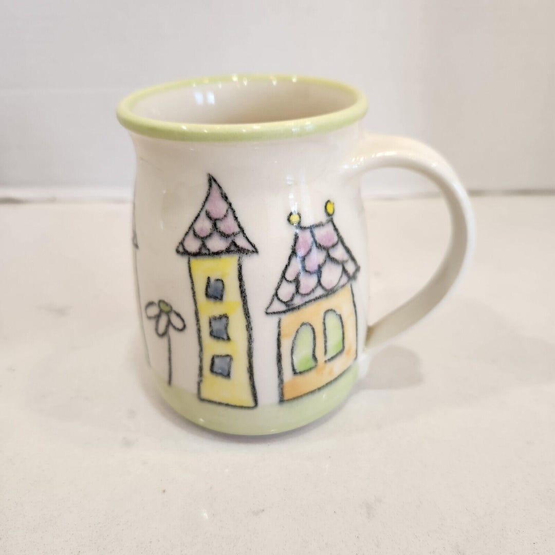 Stonehouse Pottery Hand Thrown & Painted Studio Pottery Coffee Mug ...