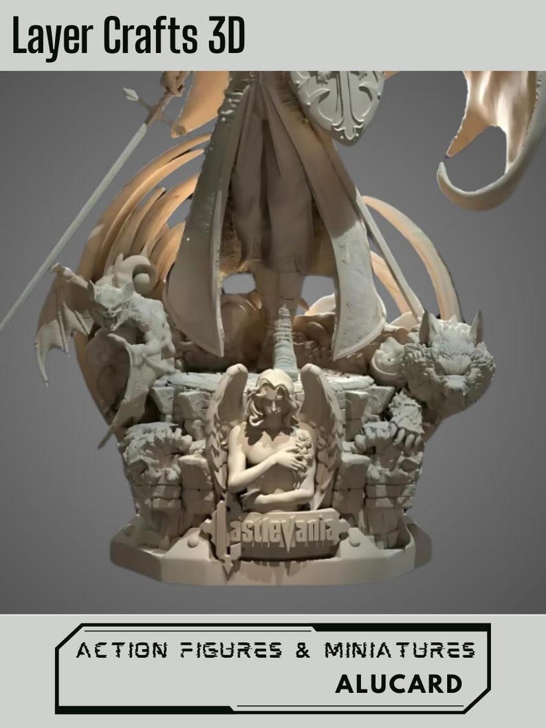 Alucard Figure Castlevania 3D Printed Resin Model Kit Unpainted ...