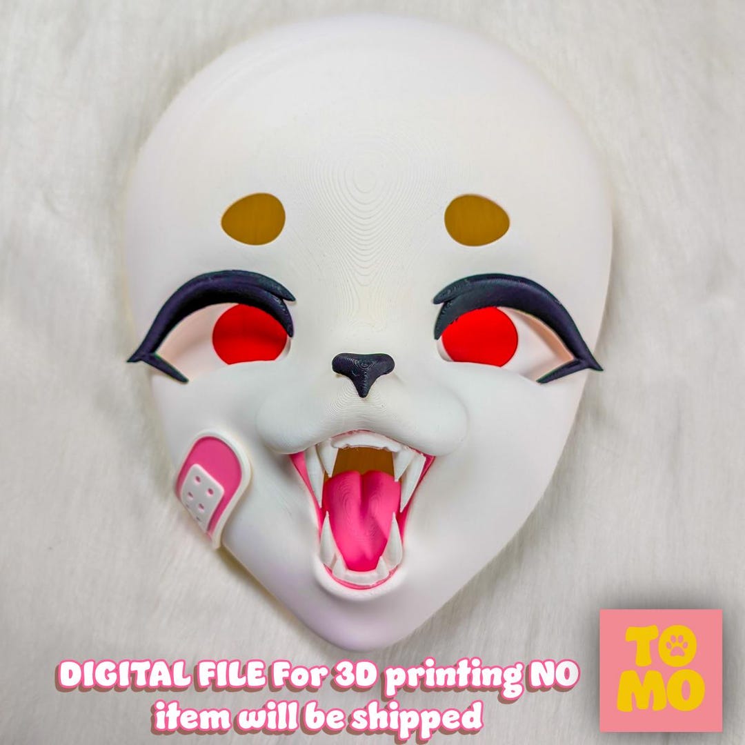 Kigurumi, Lion Head Base, Fursuit 3D Print STL Files, Open Jaw, Fangs ...
