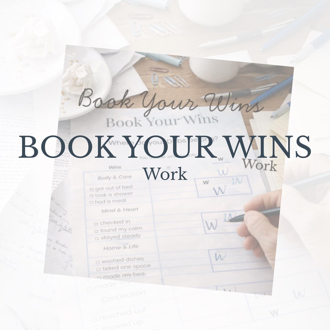 Book Your Wins — Work | ADHD Wins Tracker, Gentle Work Log (printable ...