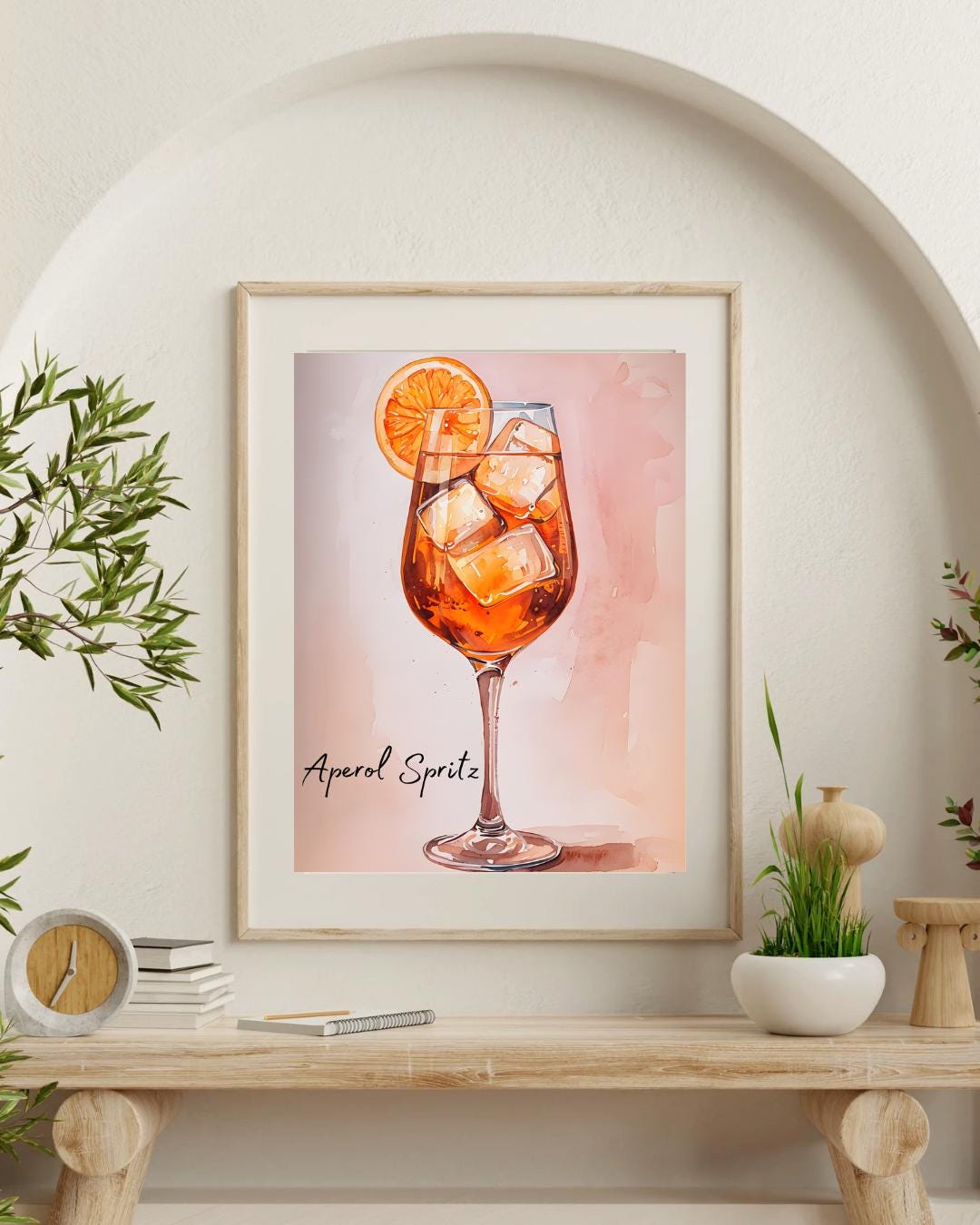 Trendy Aperol Spritz Print, Cocktail Print, Trendy Wall Art, Mid ...