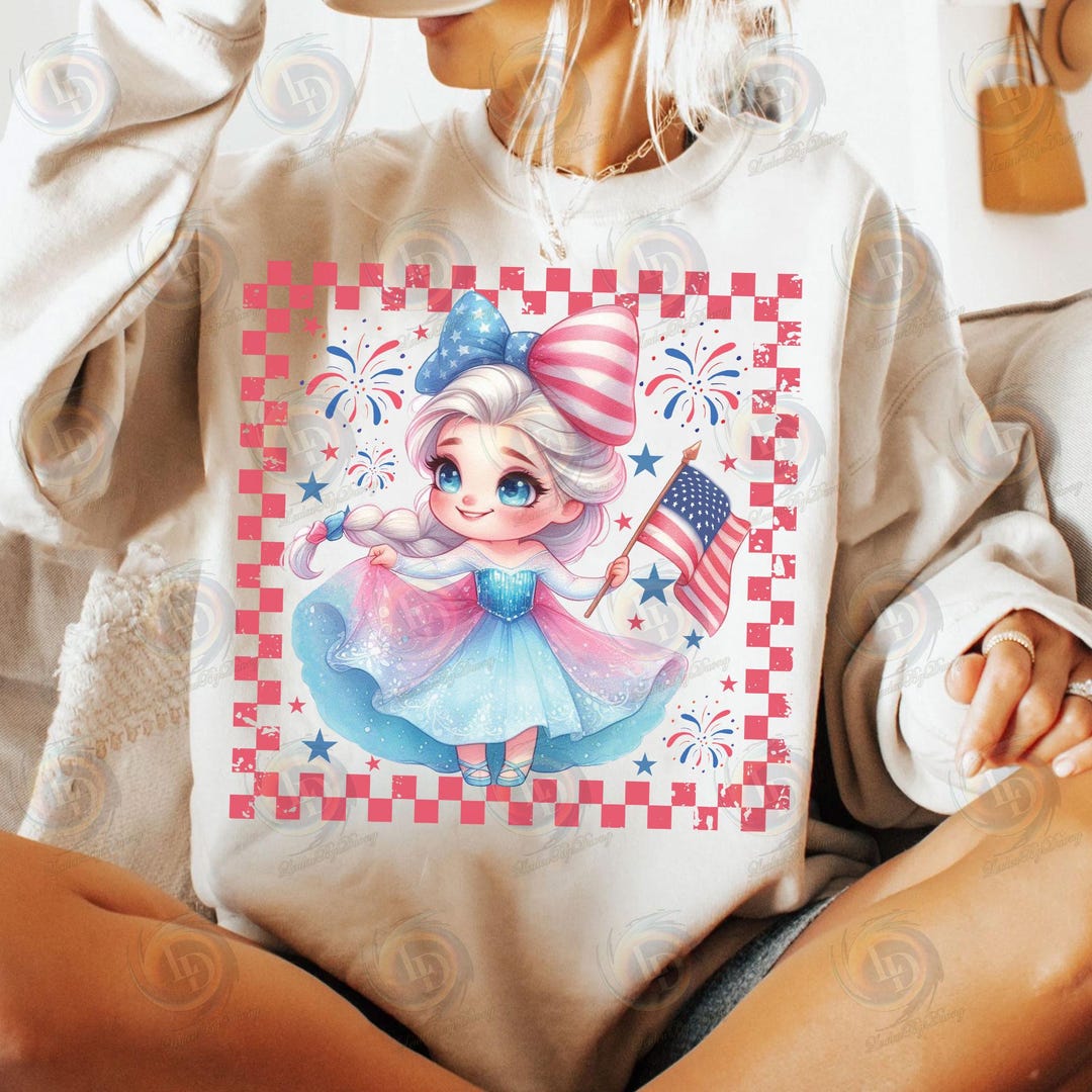 Princess 4th of July Png, Princess Character, Patriot Shirt Design, USA ...