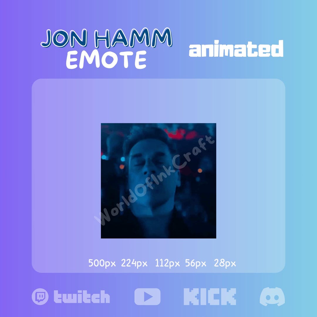 Jon Hamm Disco Emote Animated – Animated Twitch, Kick, Trovo, Youtube ...