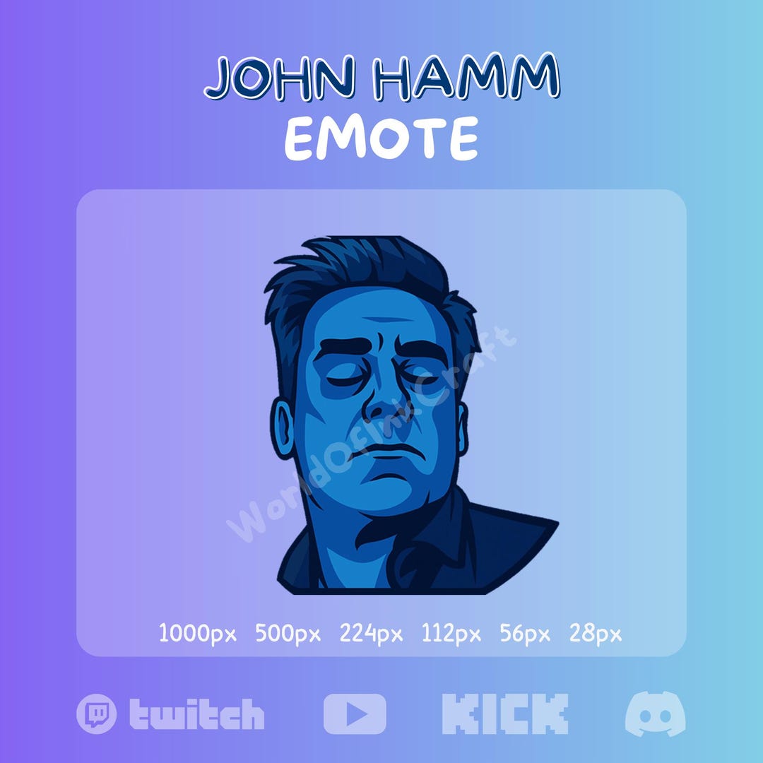 John Hamm Emote (PNG) – Chill Disco Vibe | Calm Reaction for Twitch ...