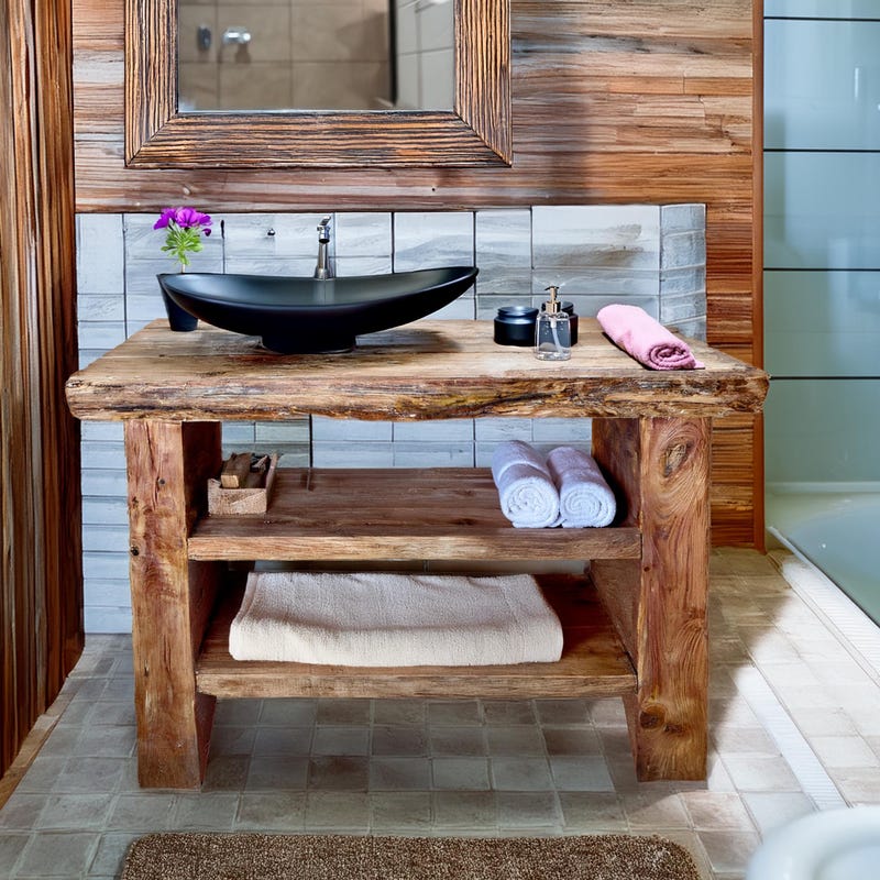 Rustic Bathroom Vanity - Etsy