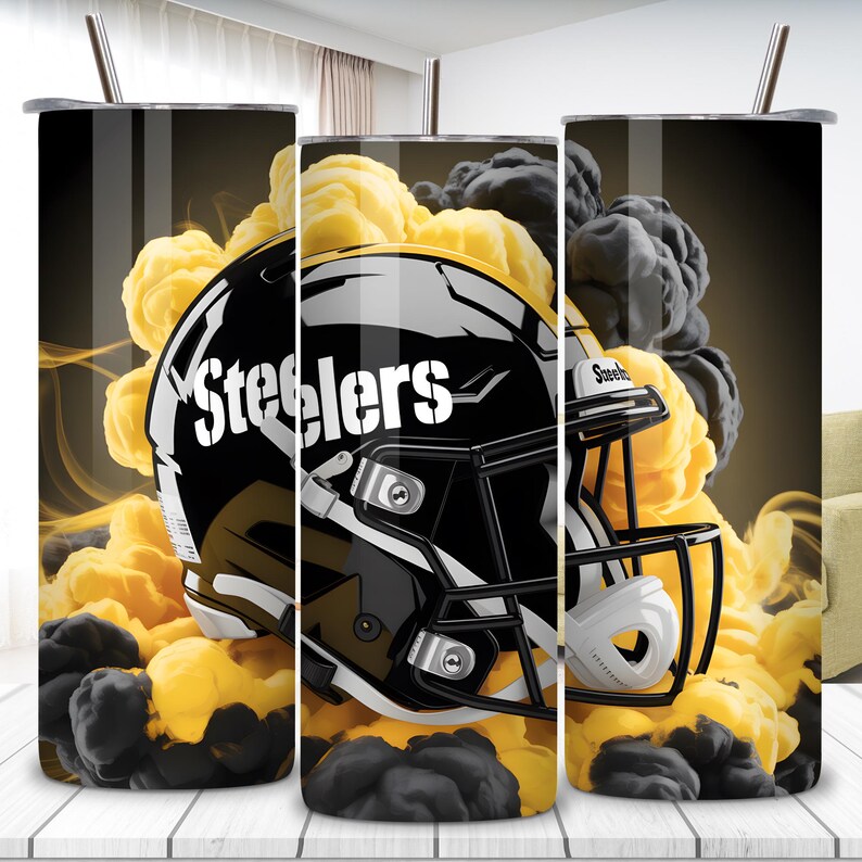 Steelers Tumbler Wrap PNG, 20oz Skinny Tumbler Sublimation (digital ...