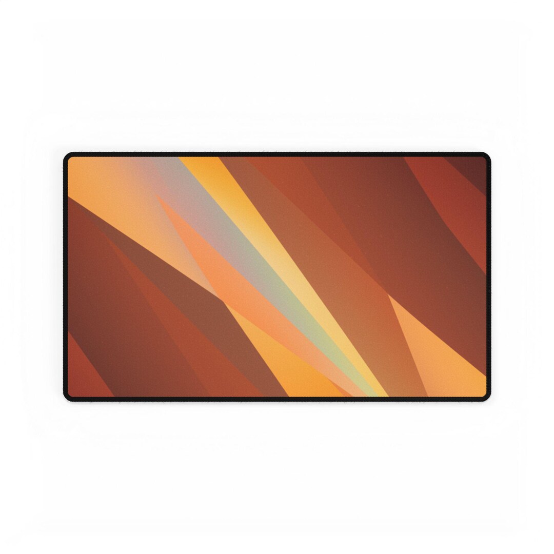 Holographic Geometric Pattern With Reflective Prismatic Effects Desk ...