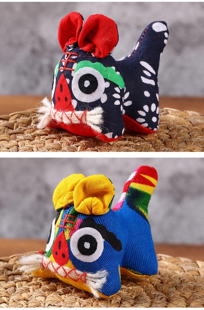 Handmade Cloth Tiger Doll – Lucky Amulet, Nursery Decor - Etsy