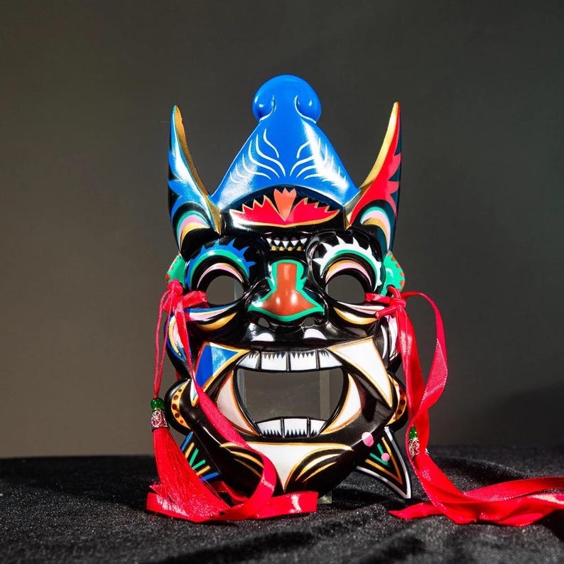 Guizhou Nuo Opera Mask – Chinese Intangible Heritage - Etsy