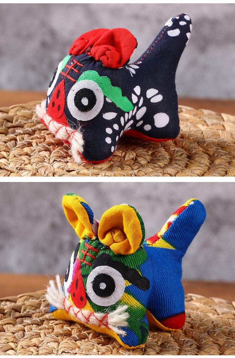 Handmade Cloth Tiger Doll – Lucky Amulet, Nursery Decor - Etsy
