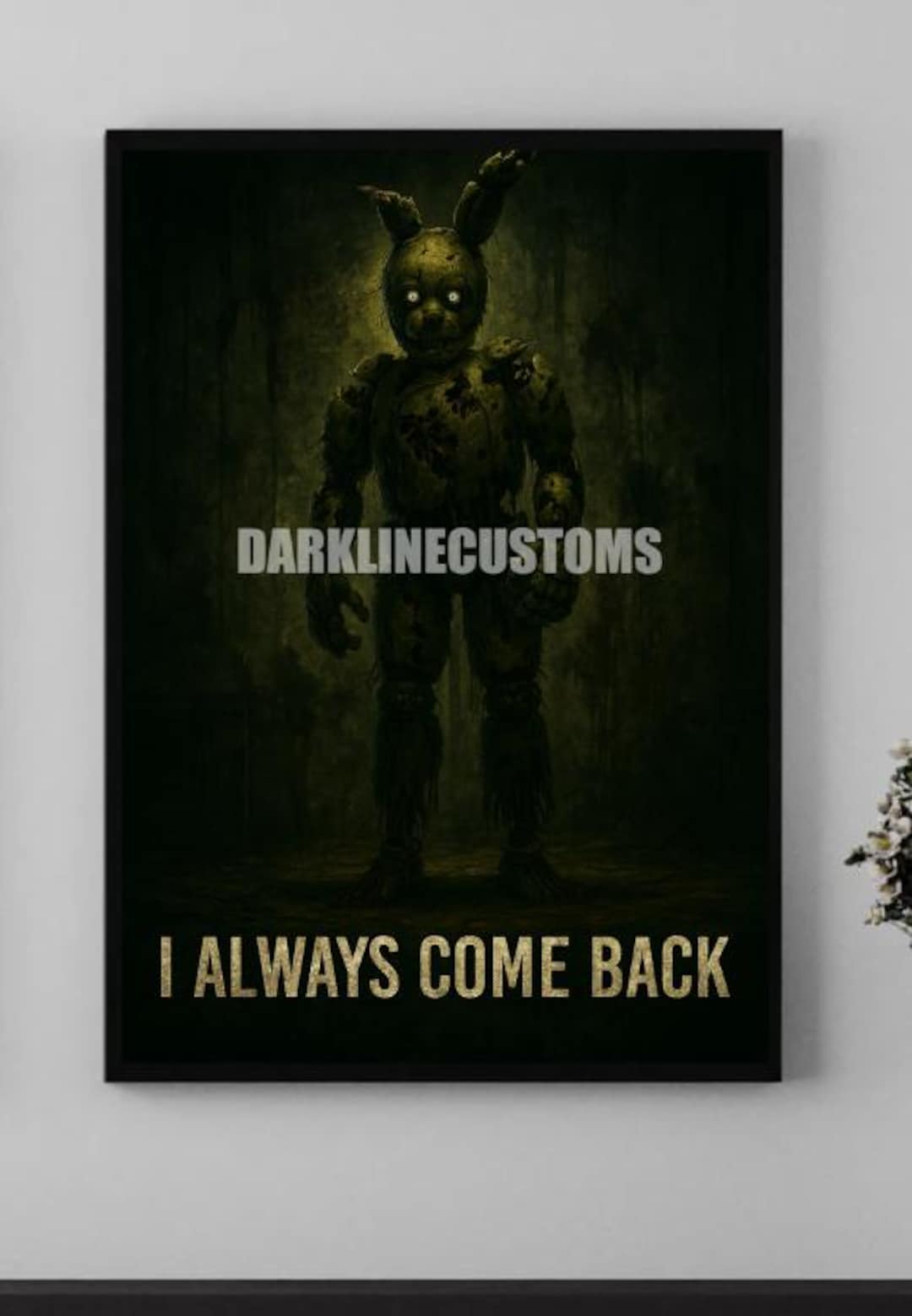 Springtrap FNAF Poster (five Nights at Freddy) - William Afton - Etsy