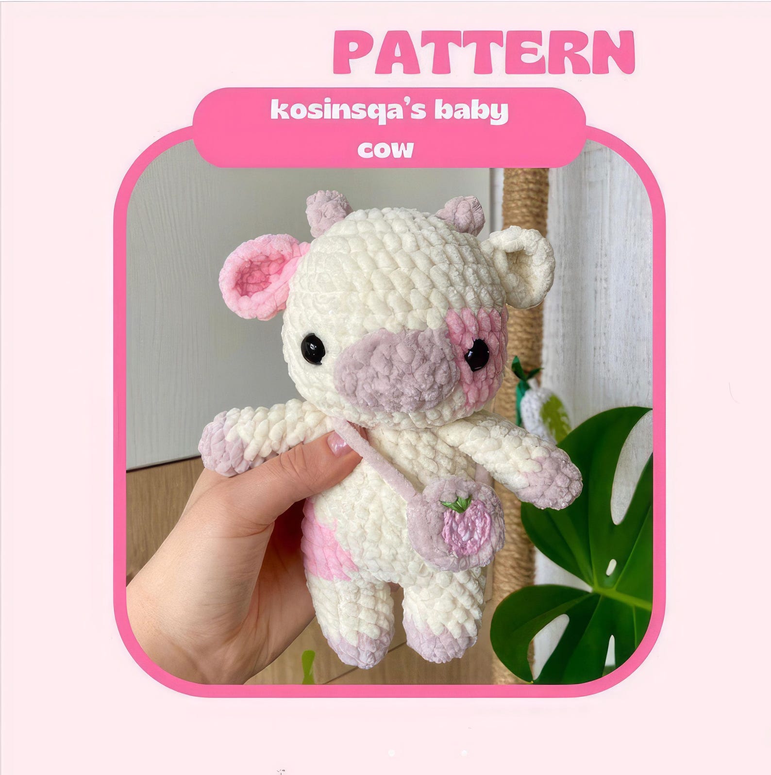 Baby Cow Crochet Pattern - Etsy