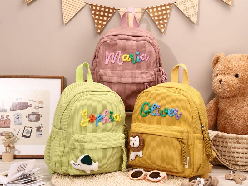 Custom Toddler Backpack, Personalized Kids Backpacks With Name Birthday ...