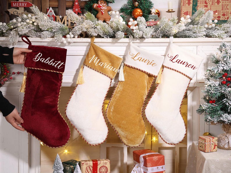 Personalized Velvet Christmas Stockings