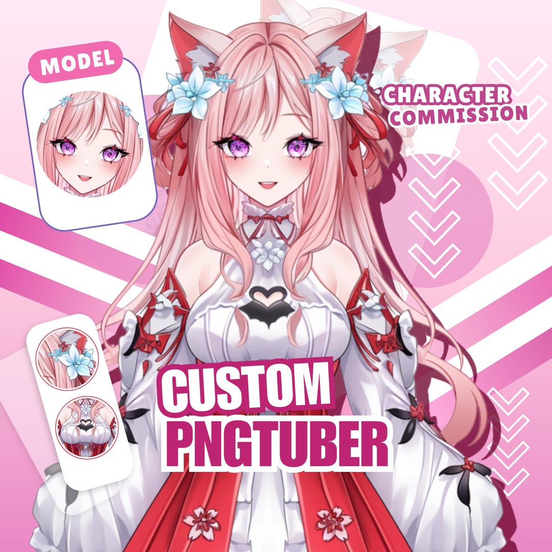 Custom Pngtuber Live2d Model, Pngtuber Character Design for Stream ...
