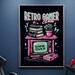 Set of 2 Retro 90s Gaming Arcade Digital Wall Art, Vintage 80s 90s Game ...