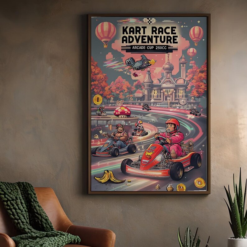 Set of 2 Retro 90s Gaming Arcade Digital Wall Art, Vintage 80s 90s Game ...