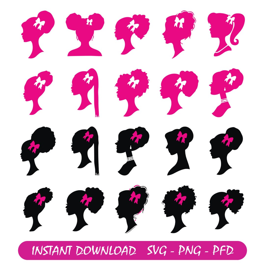 Afro Woman SVG Bundle, Afro Woman SVG, Afro Girl Svg, Afro Queen Svg ...