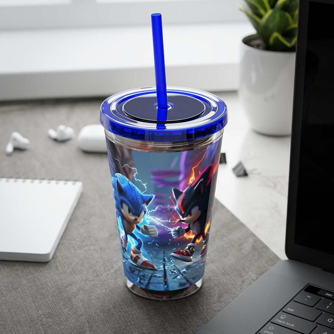 SHADOW THE HEDGEHOG Design, Hedgehog Travel Cup, Reusable Water Bottle ...