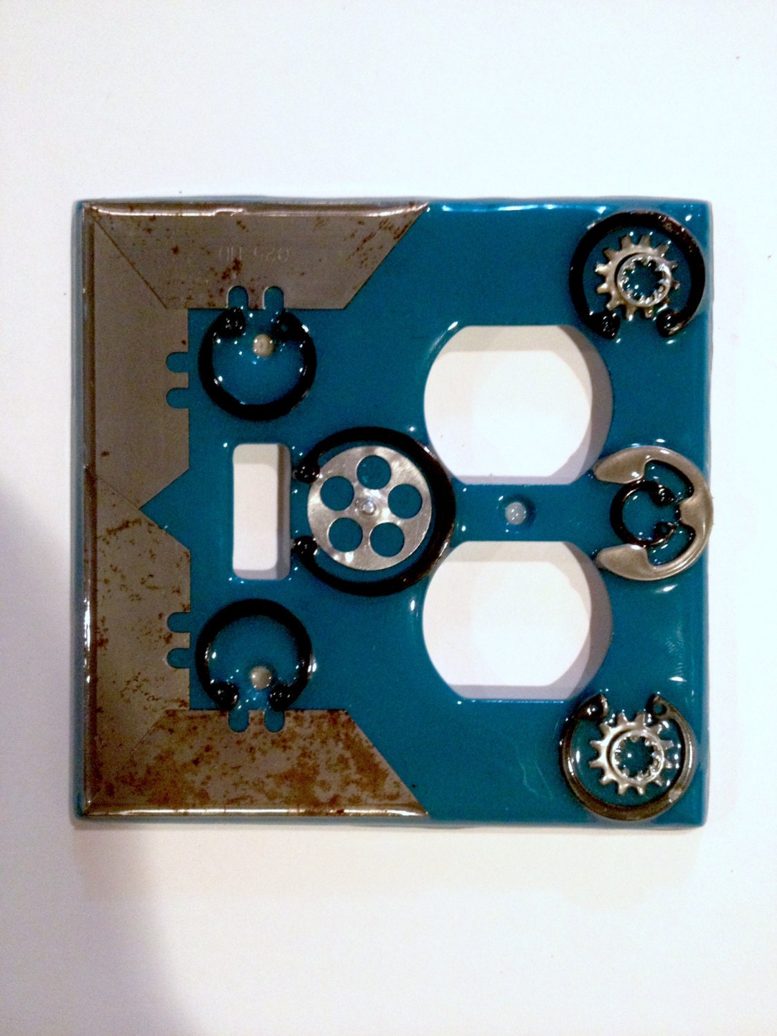 Toggle and Outlet Combo Switch Plate - Etsy