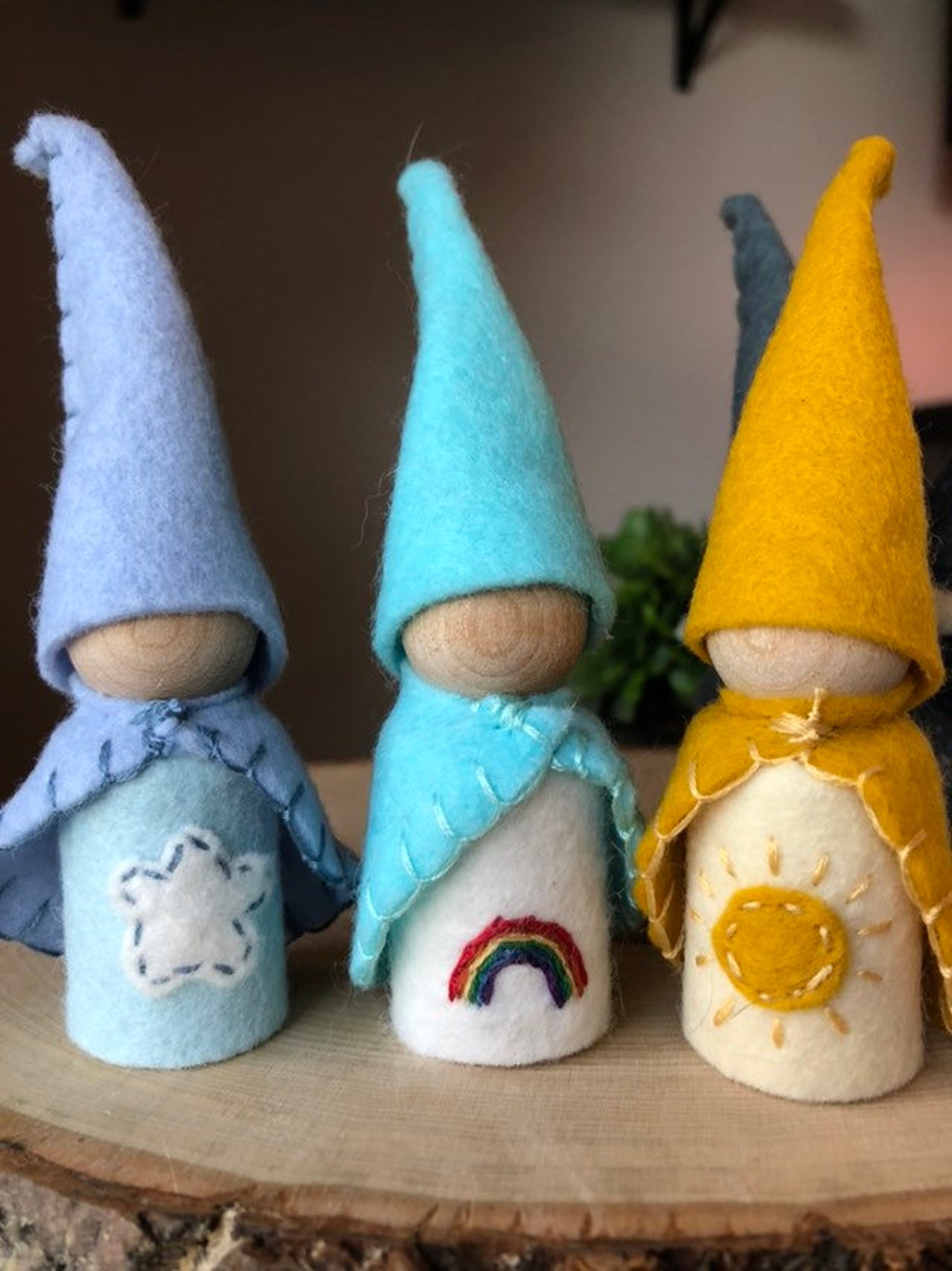 Walorf Inspired Set of Weather Pocket Gnomes -homeschool Weather Chart ...