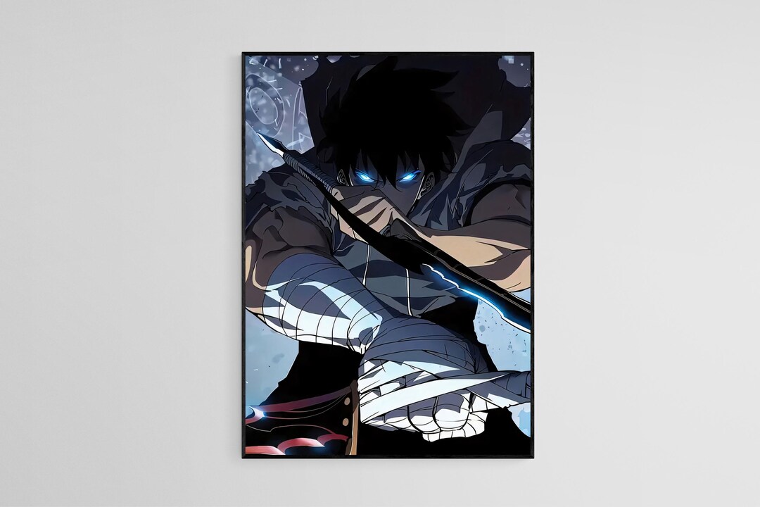 Solo Leveling Print, Anime Wall Art, Manga Poster, Room Decor, Fan Gift ...