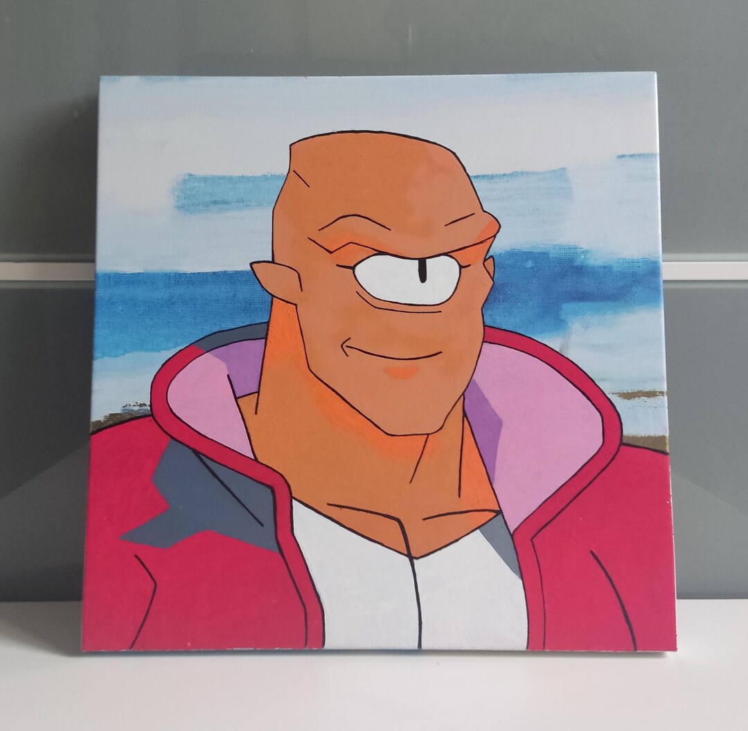 Allen the Alien - From INVINCIBLE Show- Paint Drawing on Canvas - Etsy