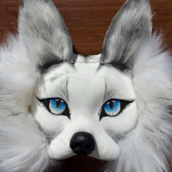 Arctic Fox Therian Mask - Etsy