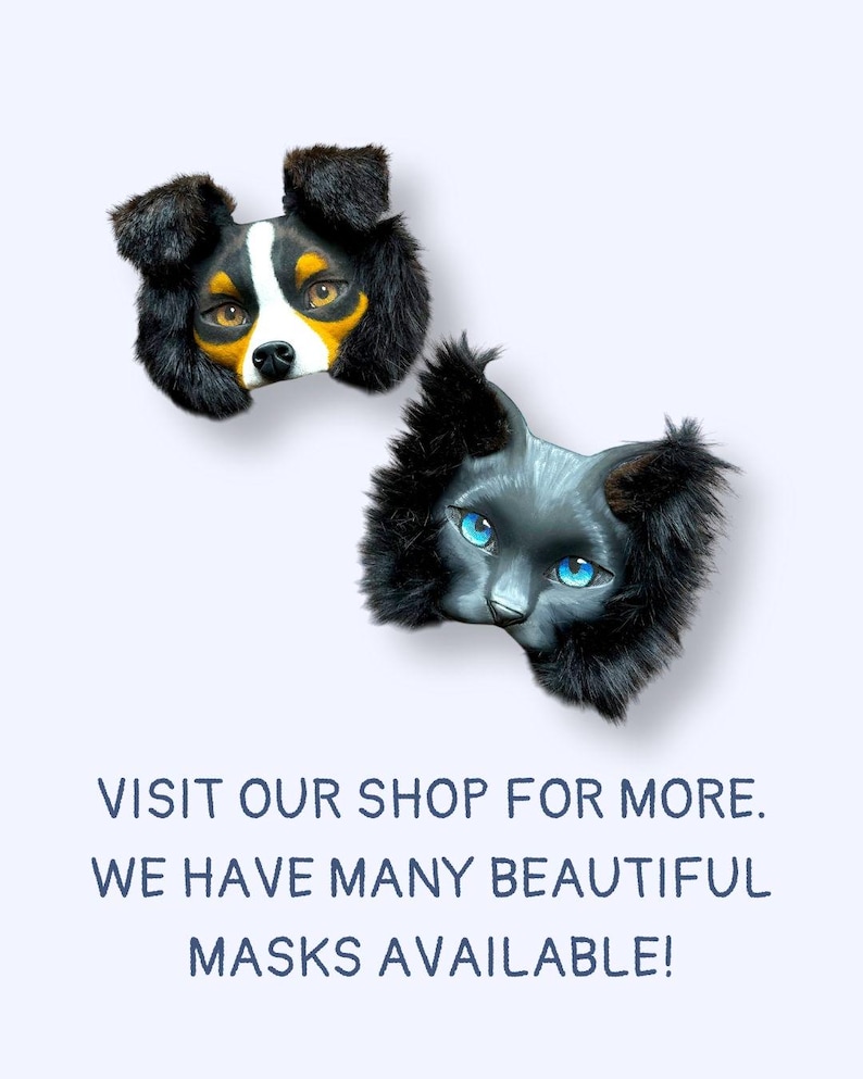 Handmade Therian Mask and Tail, Faux Fur Tail, Cat, Fox, Animal Furry ...