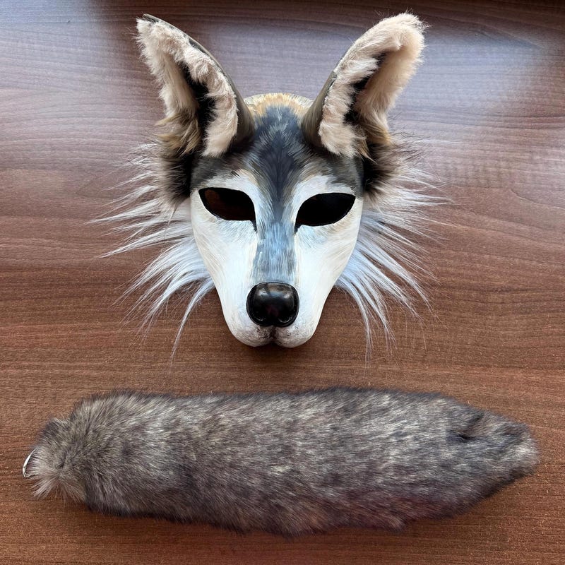 Realistic Wolf Mask - Etsy