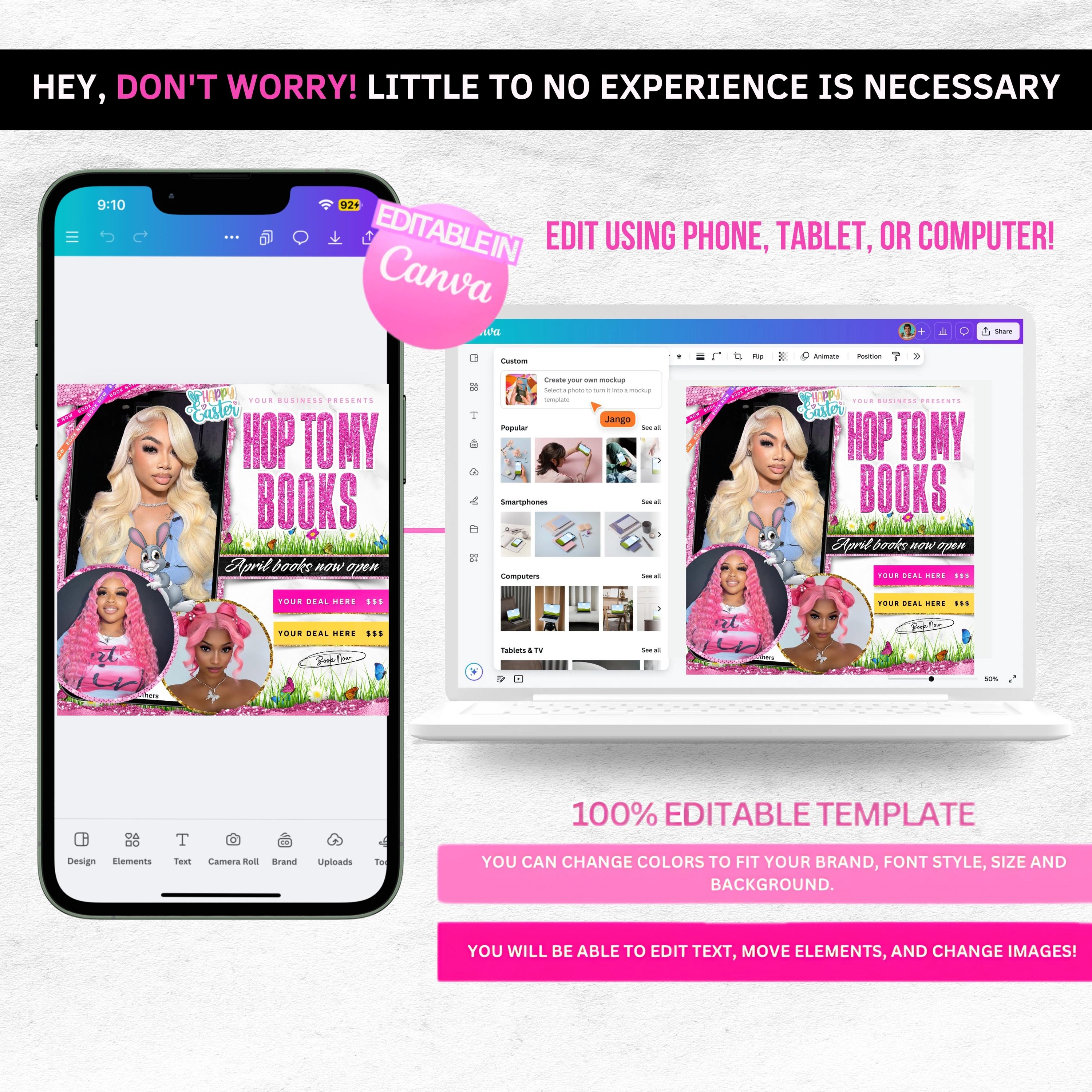 April Booking Flyer, April Beauty Specials, Spring Books Open, Spring ...