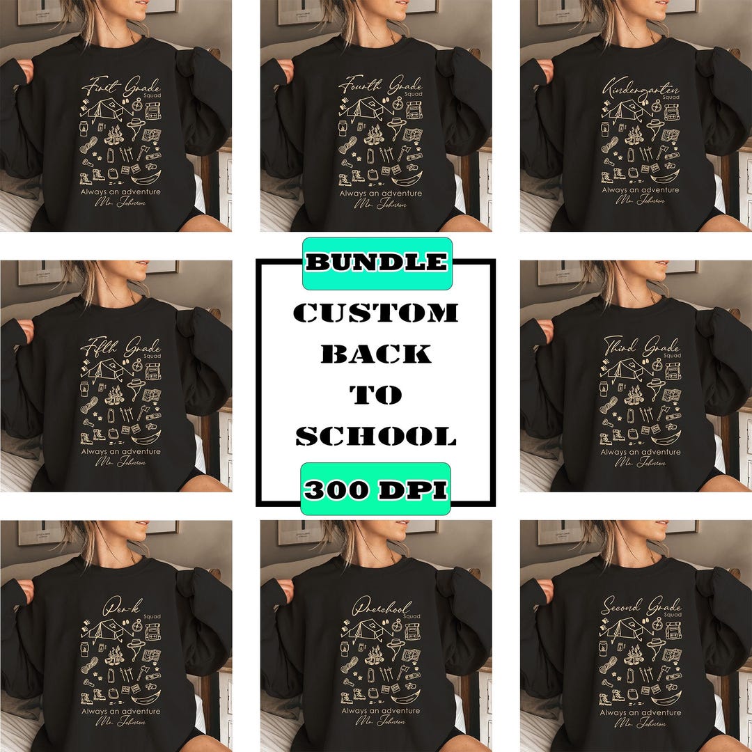 Custom Camping Themed Teacher Png Bundle, Always Adventure Camping Back ...