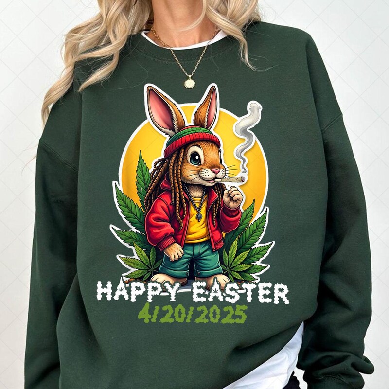 Stoned Easter Bunny - Etsy