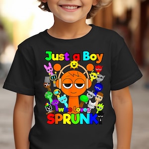 Sprunki Game Shirt, Sprunki Fan Tee, Sprunki Lime Tee, Roblox Cool Game ...