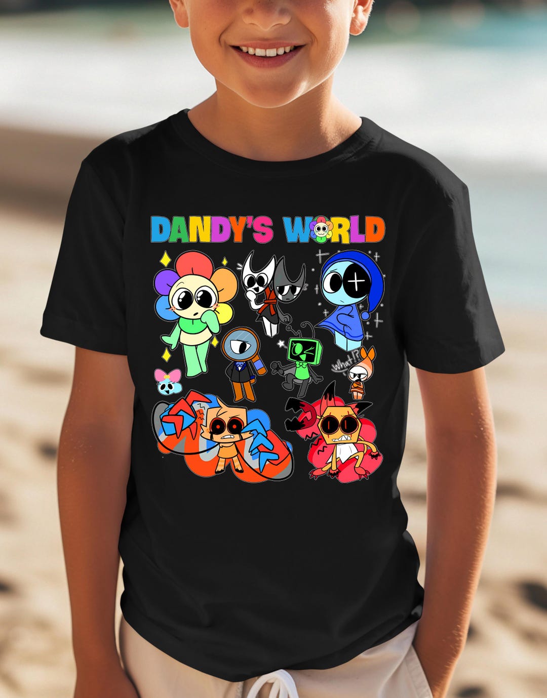 Buy Dandy's World Sprunki Game Shirt, Sprunki Tee, Roblox Game Tee ...