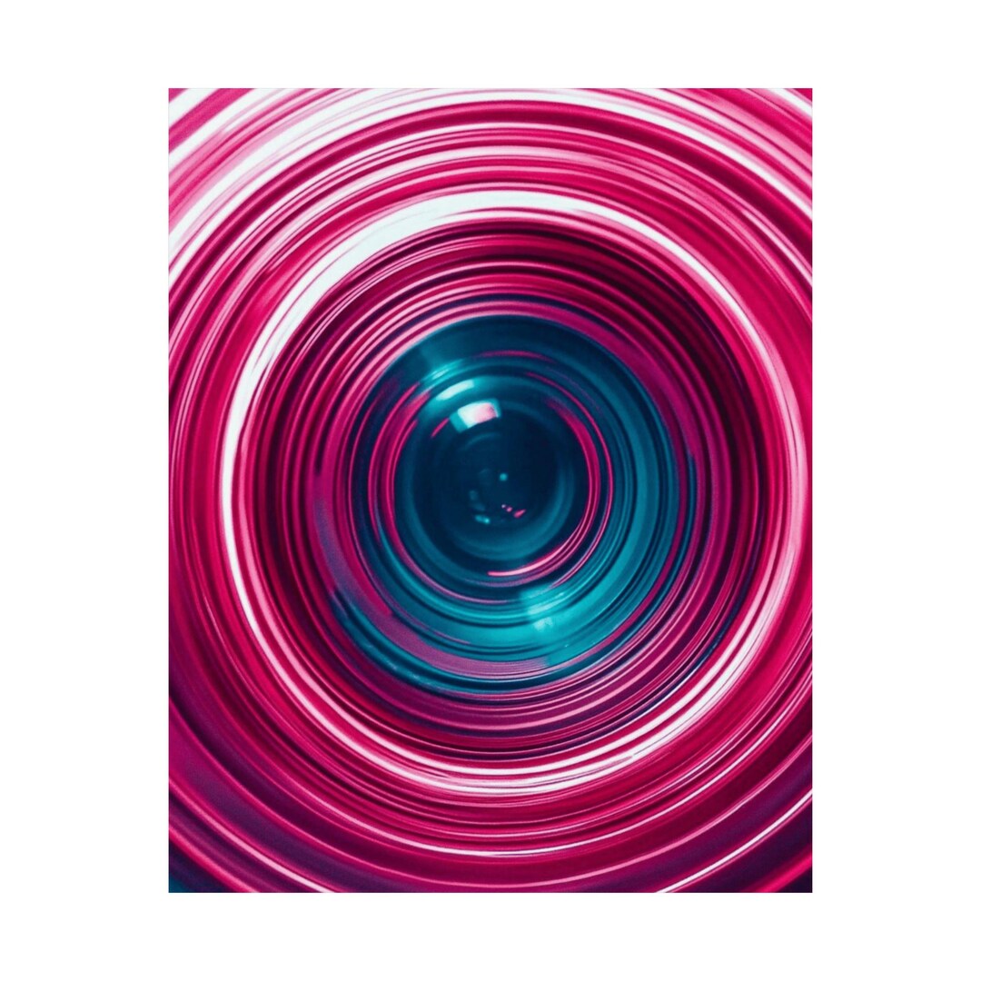 Camera Lens Vibrant Poster, Matte Vertical Posters, Colorful Home Decor ...