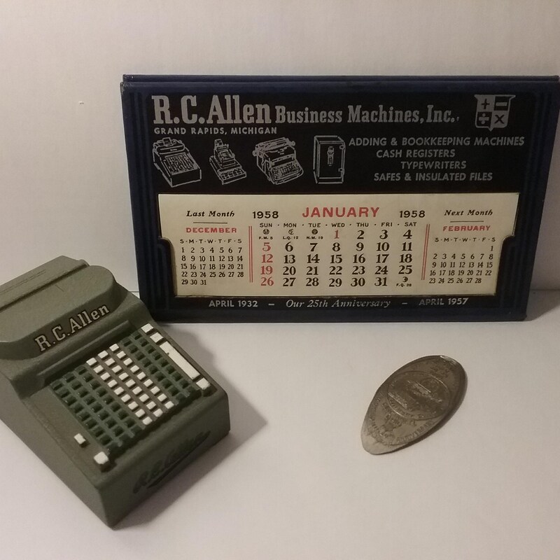 1958 Calendar - Etsy