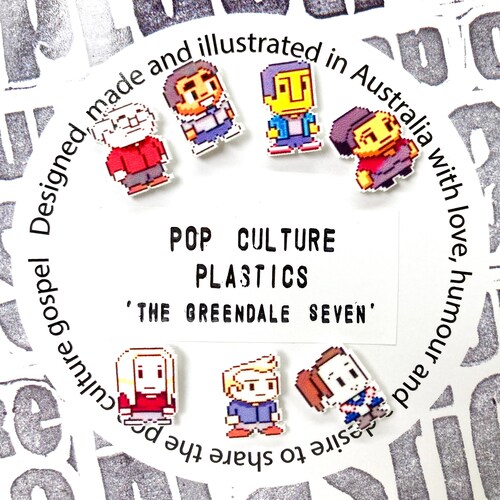 Community 8-bit Video Game Characters the Greendale Seven - Etsy UK
