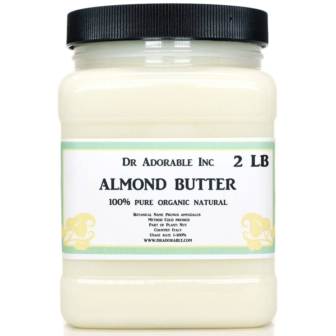 2 Lb - Raw Pure Premium Organic Almond Butter - Etsy