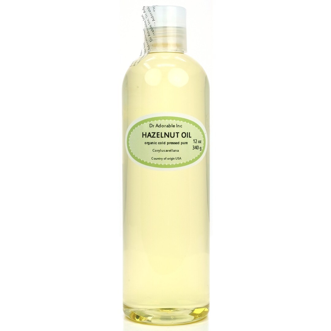 12 Oz - Hazelnut Oil - 100% Pure & Organic Cold Pressed - Etsy