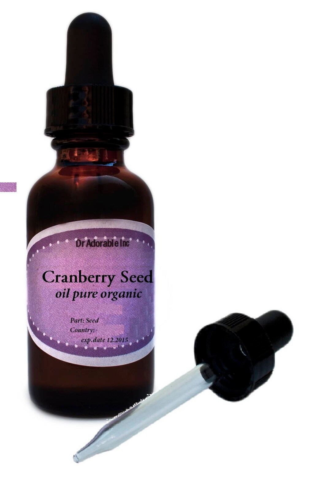 1 Oz With Dropper Cranberry Seed Oil 100% Pure & Organic Cold Pressed ...
