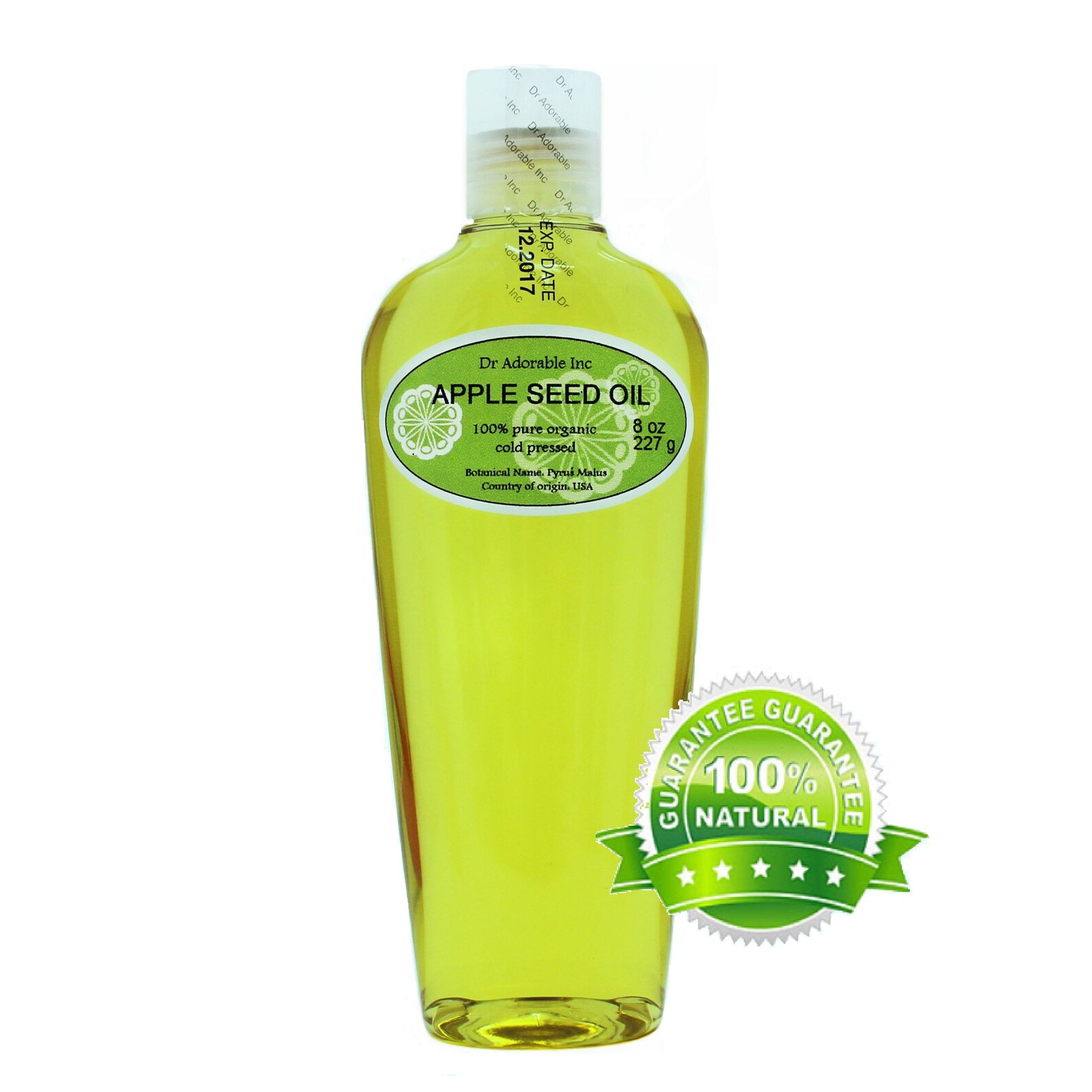 8 Oz Apple Seed Oil 100% Pure & Organic Cold Pressed Natural Skin Care ...