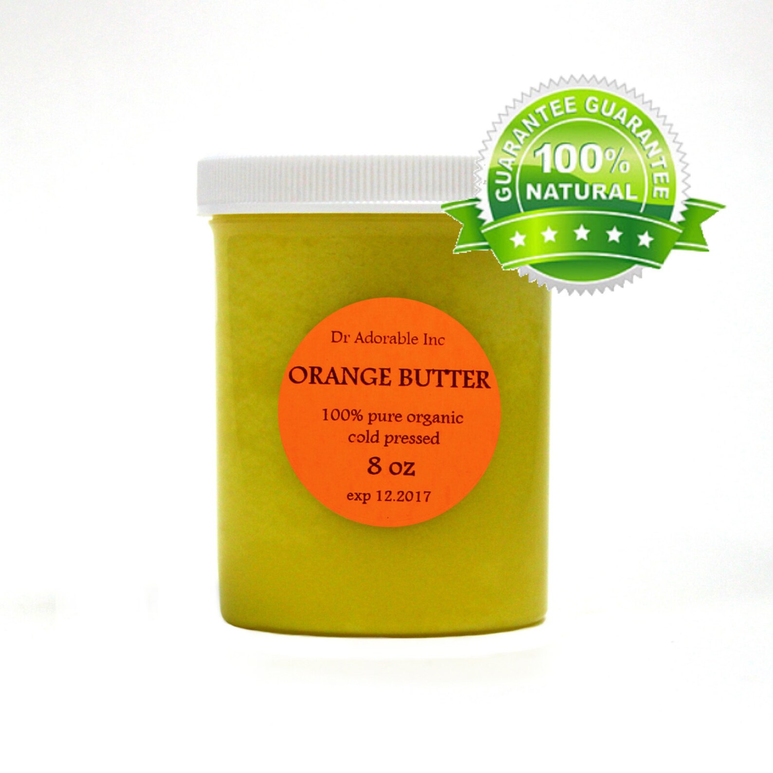 8 Oz Pure Organic Orange Butter Fresh Cold Pressed - Etsy
