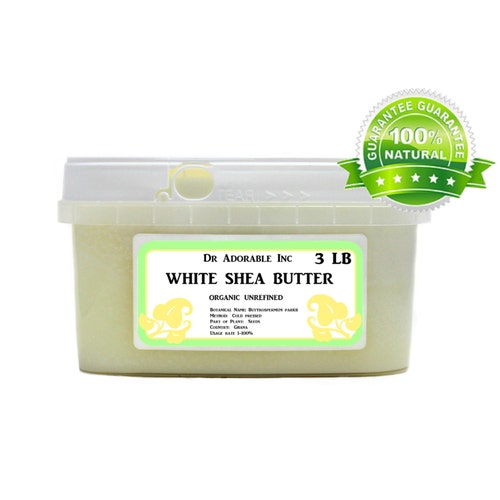 3 Lb Raw Unrefined WHITE Shea Butter From Ghana - Etsy