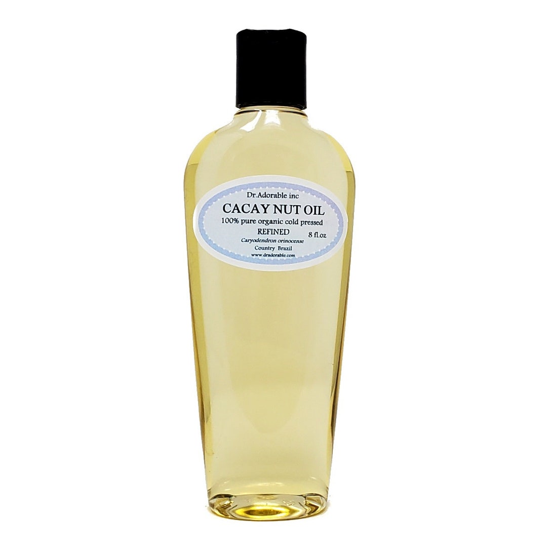 8 Oz Premium Cacay Nut Oil REFINED Pure Cold Pressed Organic Fresh Skin ...