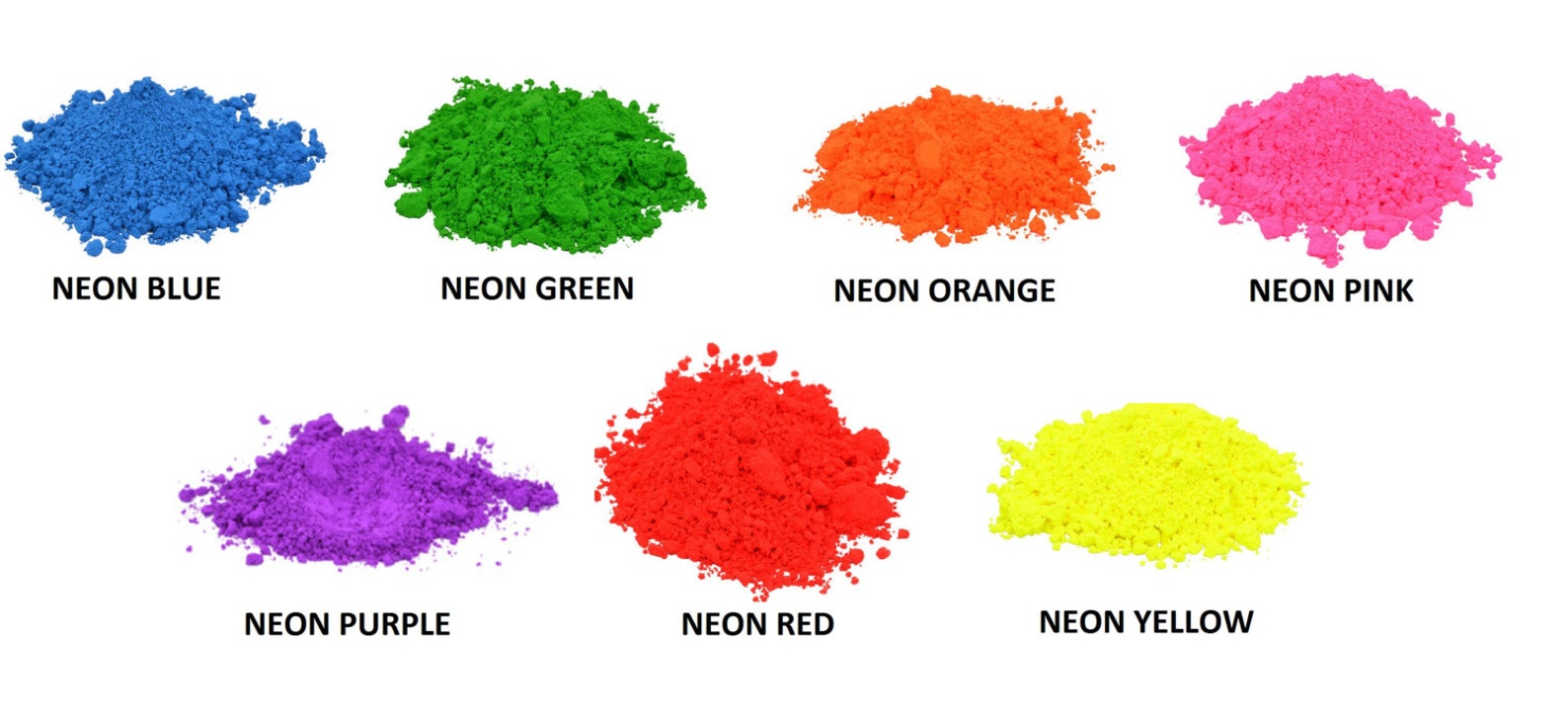 1 Oz Neon Mica Pigment Nail Polish Eye Shadows Lip Products - Choose ...