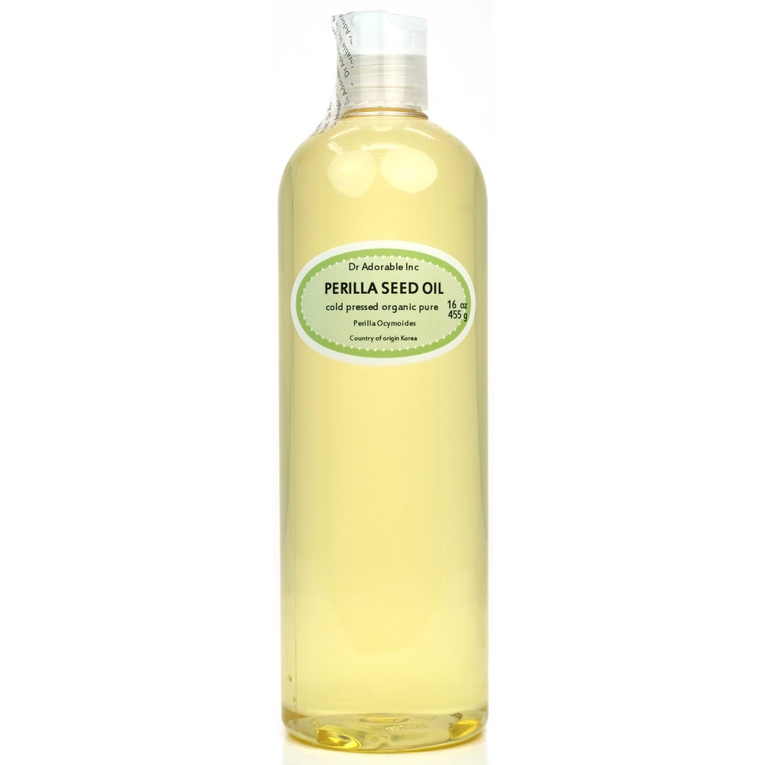 16 Oz - Premium Perilla Oil - Organic Cold Pressed 100% Pure Fresh ...