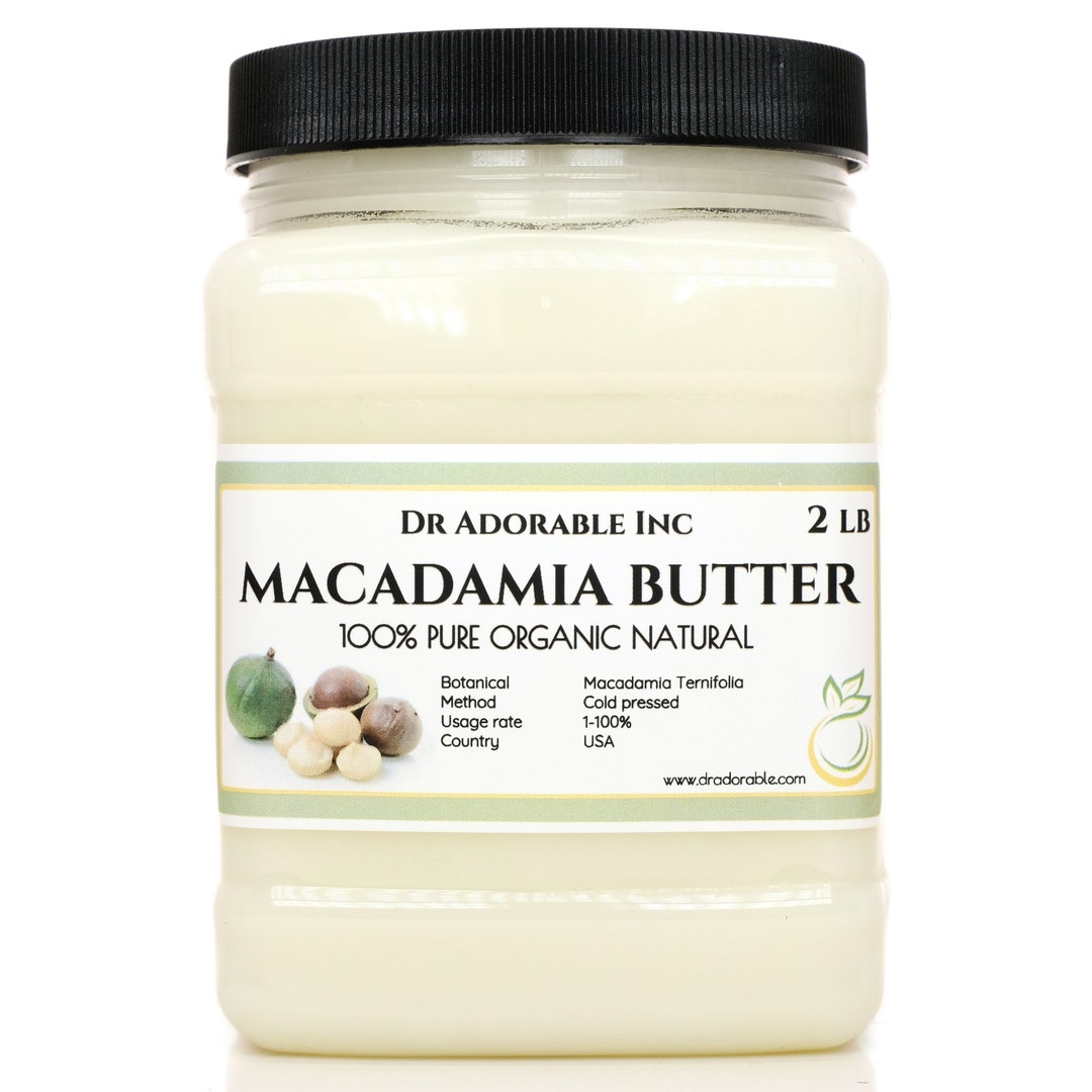 2 Lb - Macadamia Butter - 100% Pure Natural Organic for Skin & Hair - Etsy