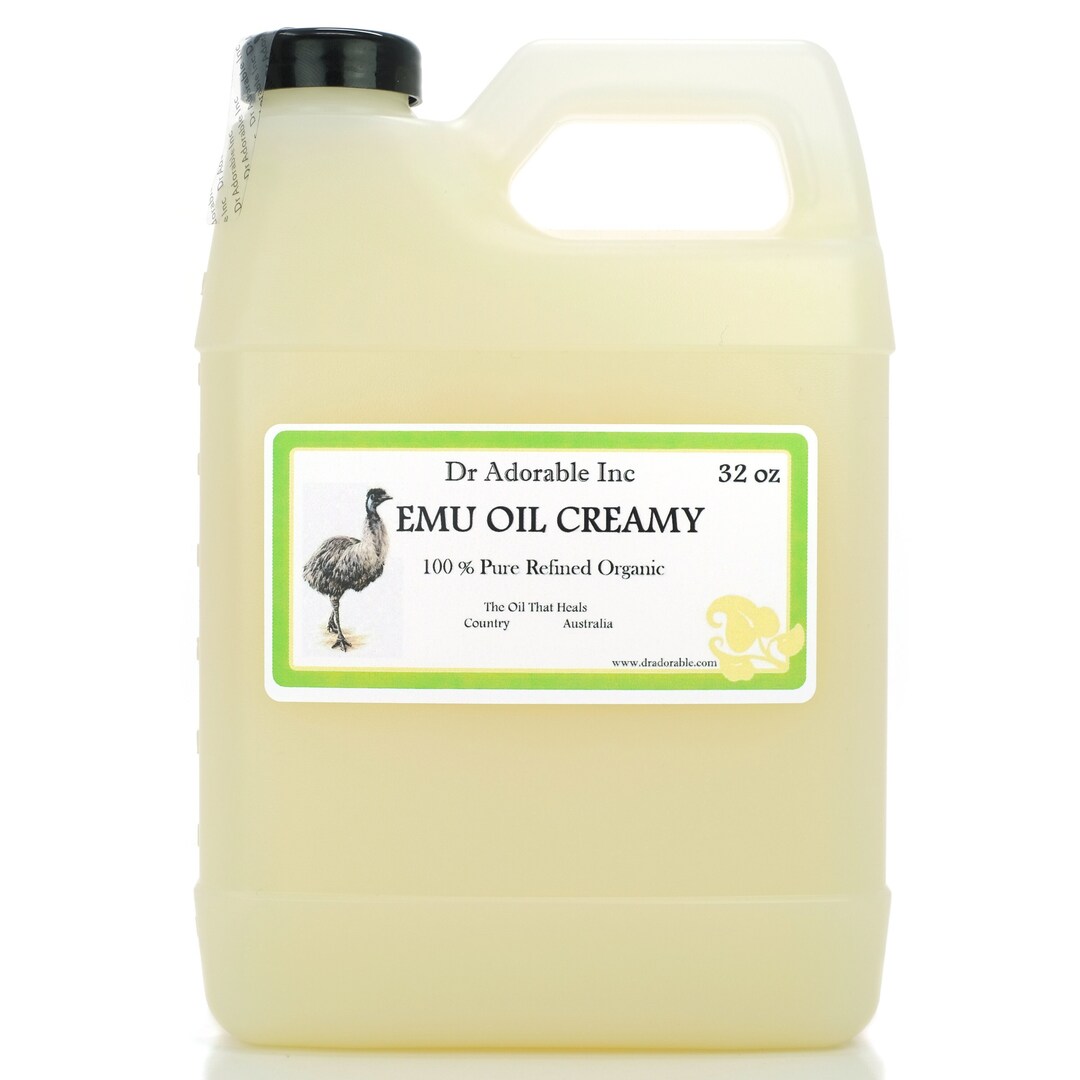 32 Oz - Emu CREAMY Oil - 100% Pure Organic Fresh From Australia - Etsy